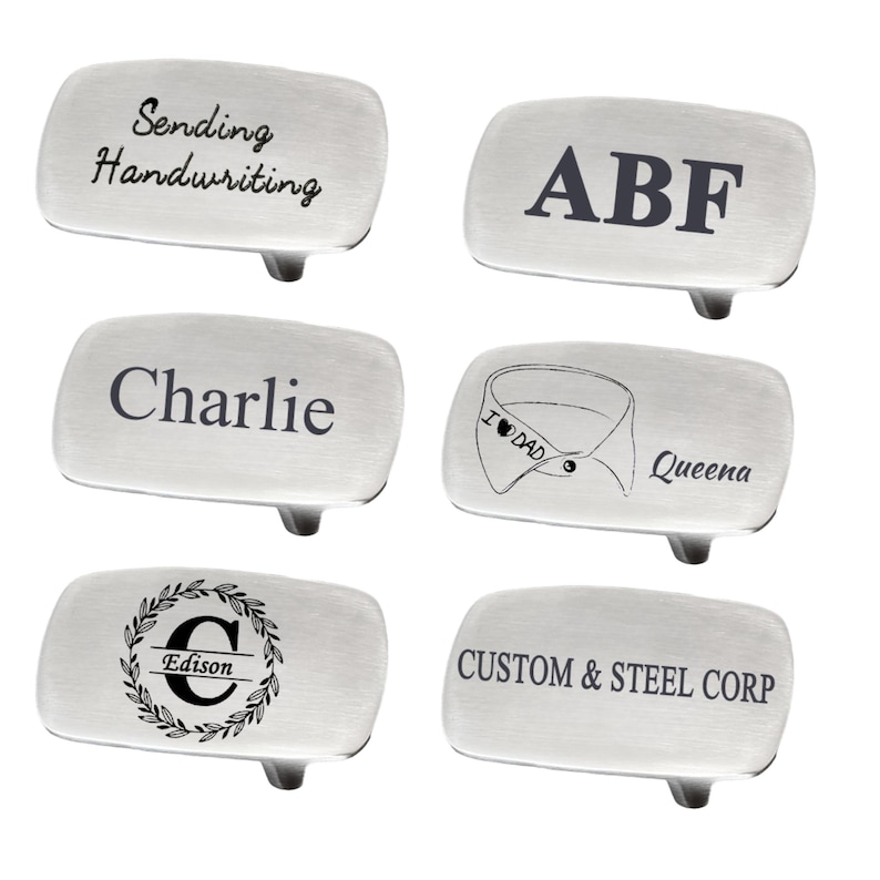 Personalized Stainless Steel Belt Buckle: Custom Engraved Replacement ...