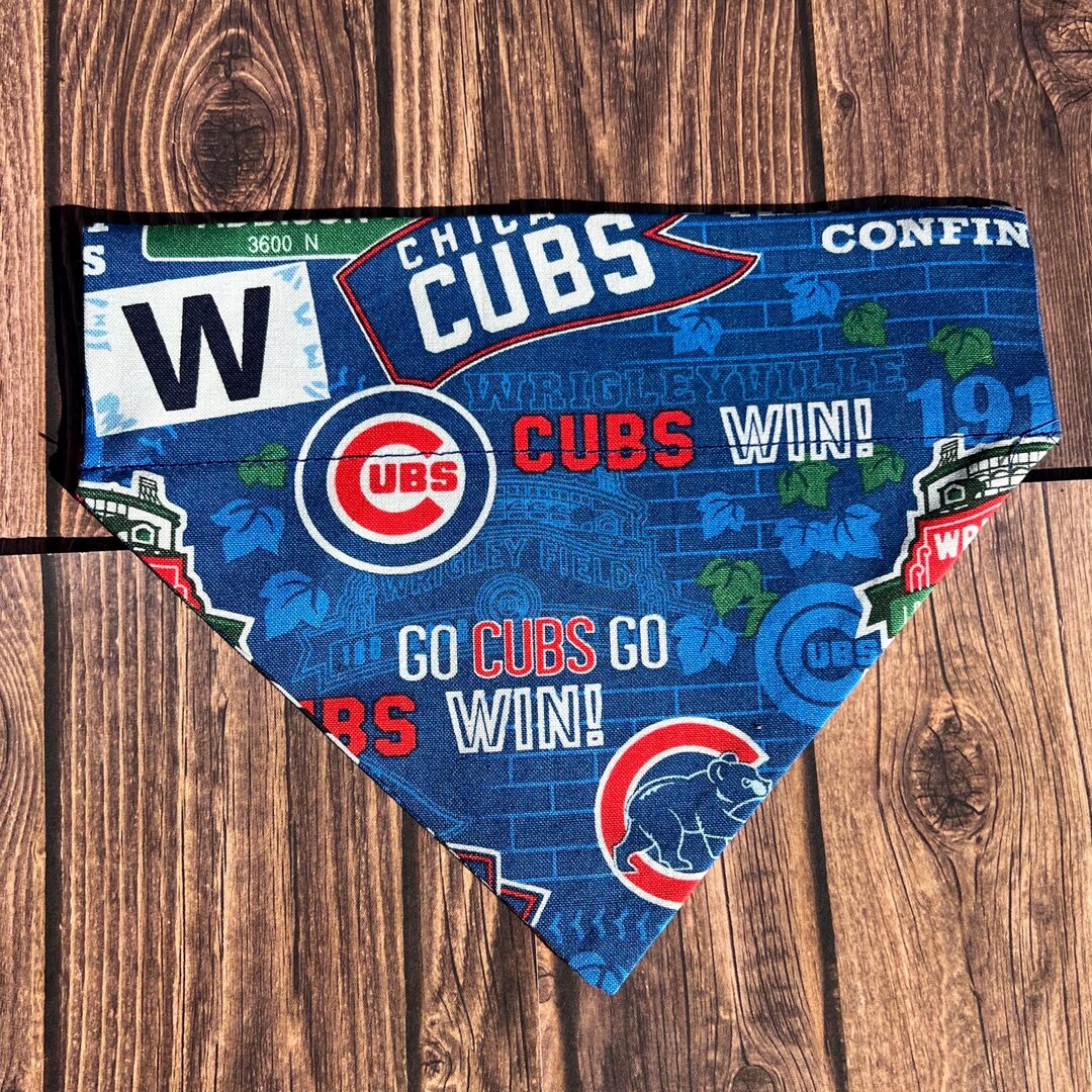 Chicago Cubs Over the Collar Dog Bandana, Baseball, MLB, Custom Dog ...