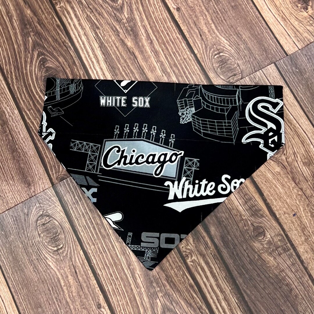 Chicago White Sox Over the Collar Dog Bandana, Personalized Dog Bandana ...