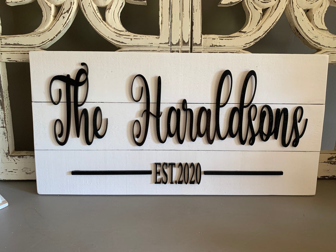 Personalized Established Signs - Etsy