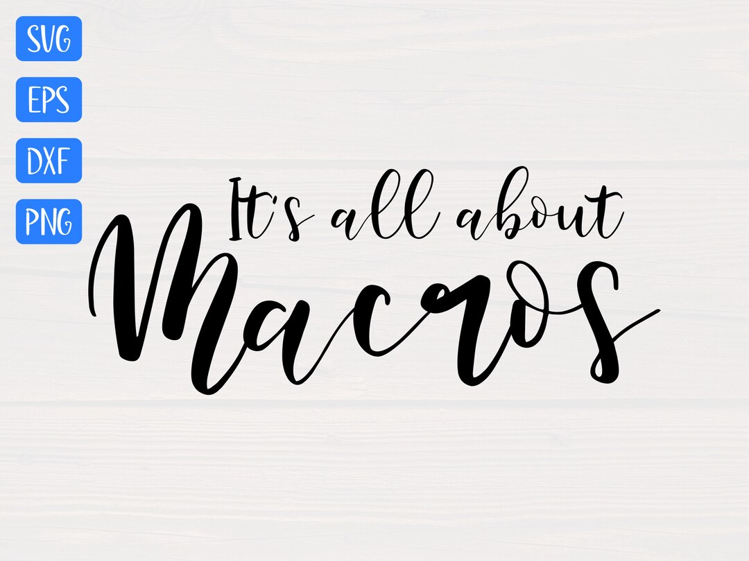 It's All About Macros SVG is a Great Funny Workout Shirt Design - Etsy UK