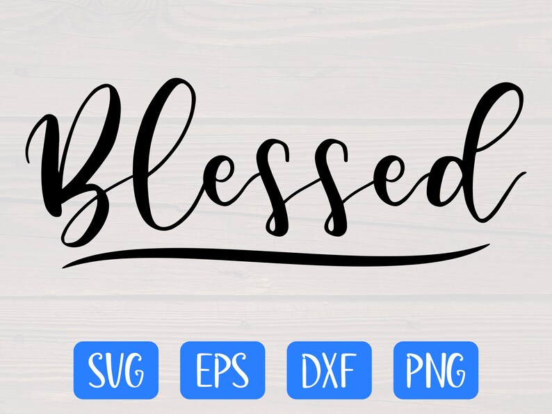 Blessed SVG - Etsy
