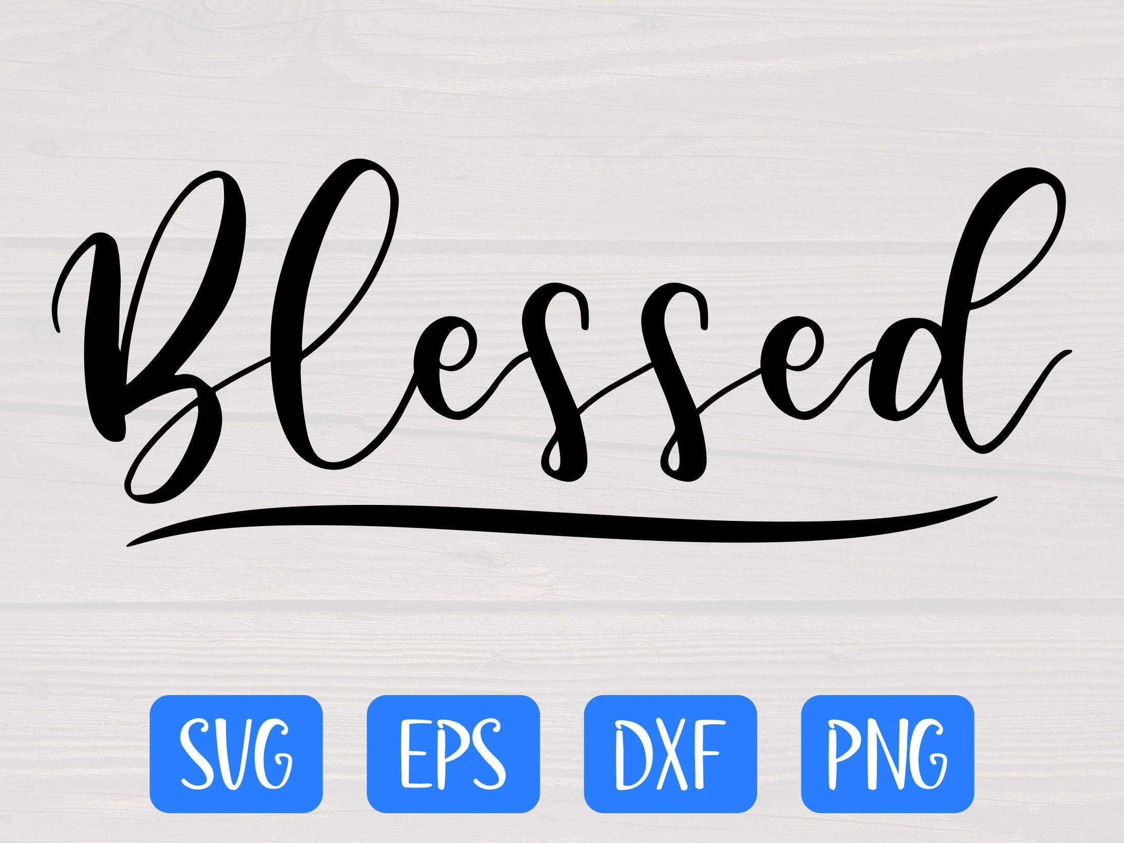 Blessed SVG - Etsy