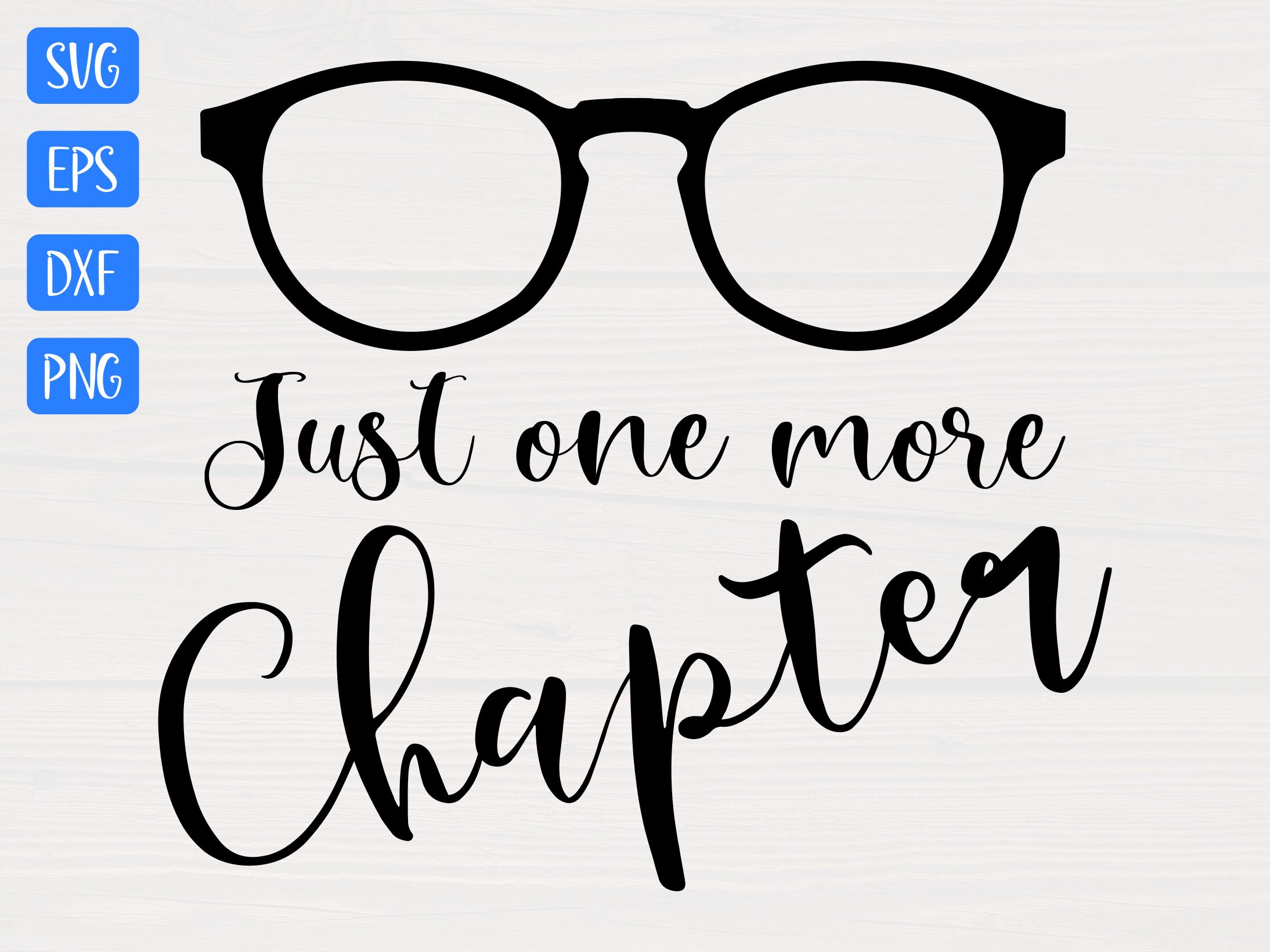 Just One More Chapter SVG is a Great Book Lover Design - Etsy