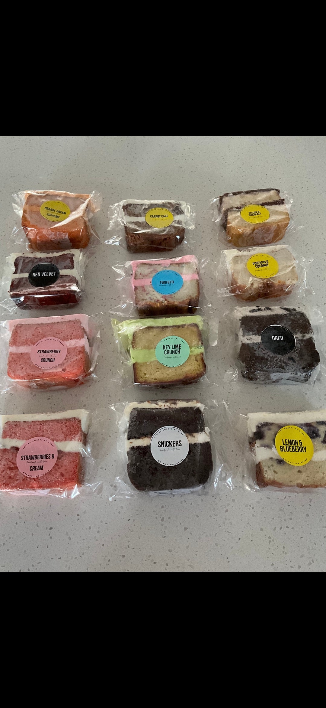 Best Seller's Cake Slice Sampler Box Sultry Sweets by Sandy 10x Slices ...