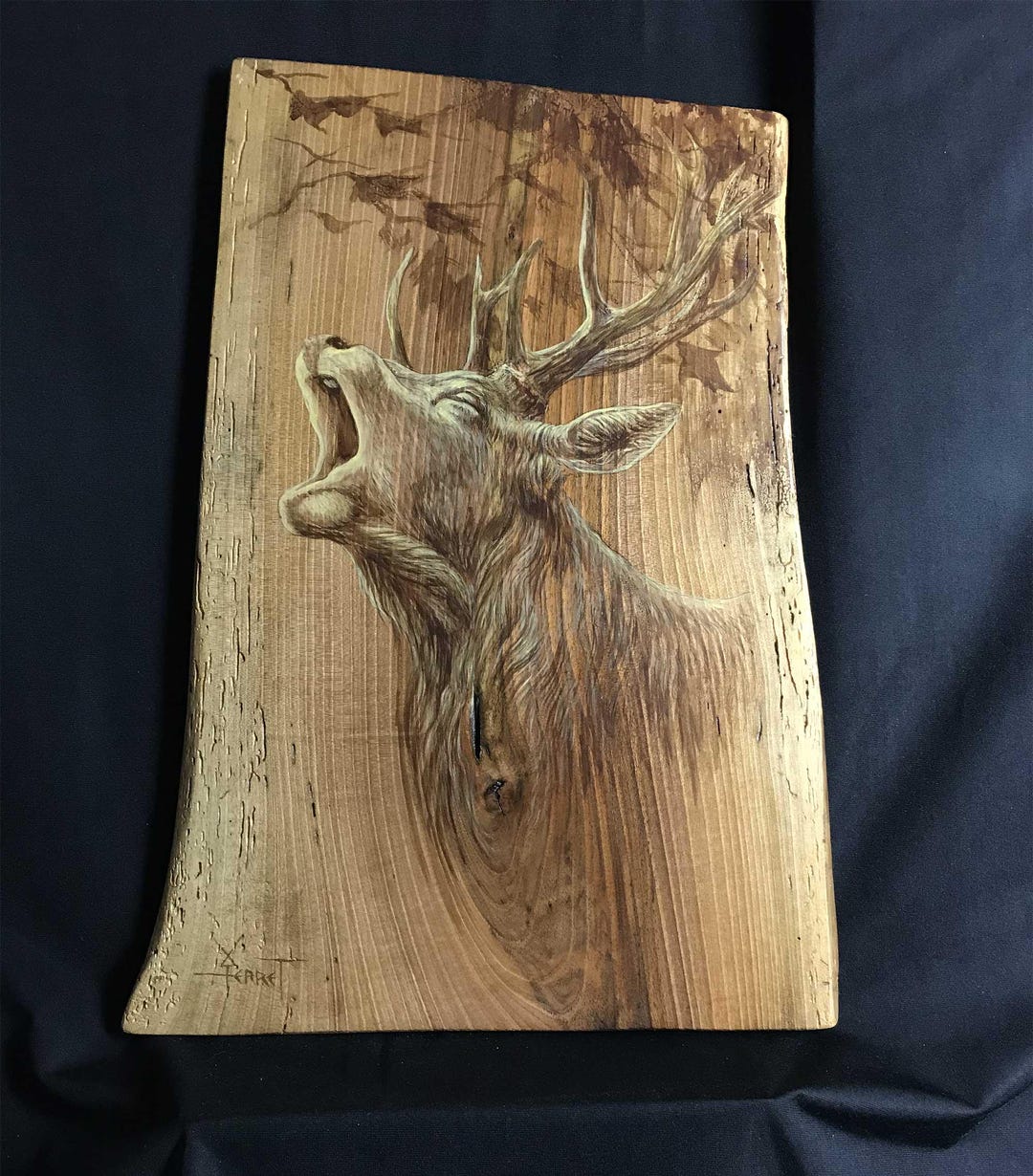 The Roar of the Stag. Animal and Wildlife Oil Painting. Realistic Wall ...