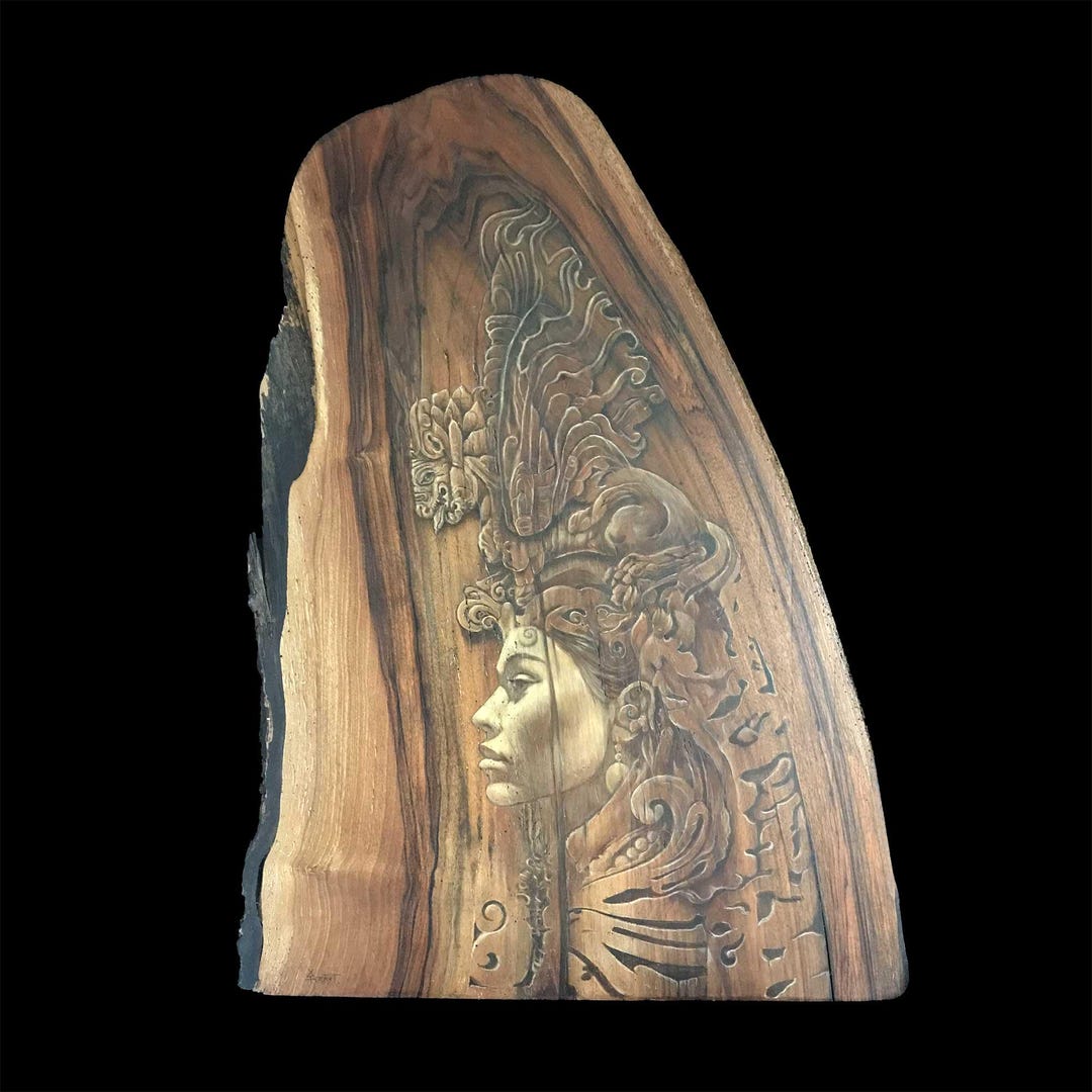 Aztec Goddess, Optical Illusion Wall Art. Aztec and Mythological ...