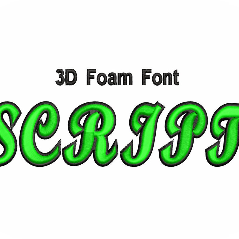 Foam Font Script - Etsy