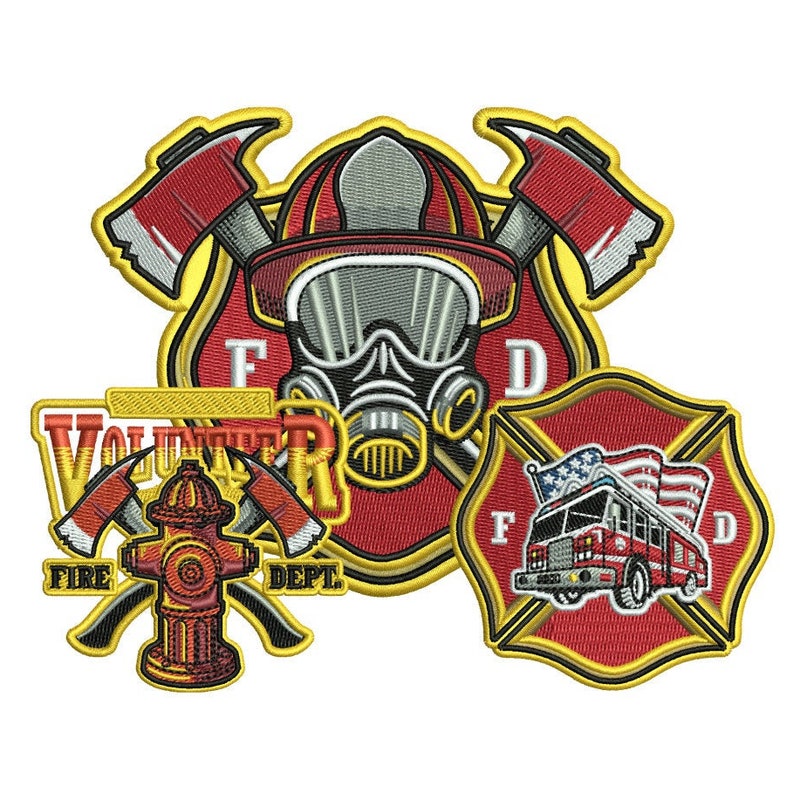 Fire Department Embroidery - Etsy
