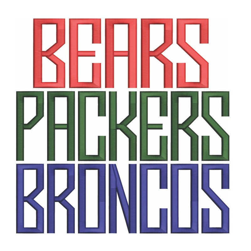 Nfl Team Appliques - Etsy