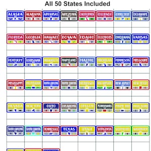 State Plate Patch #1 Embroidery Design Value Pack - Etsy