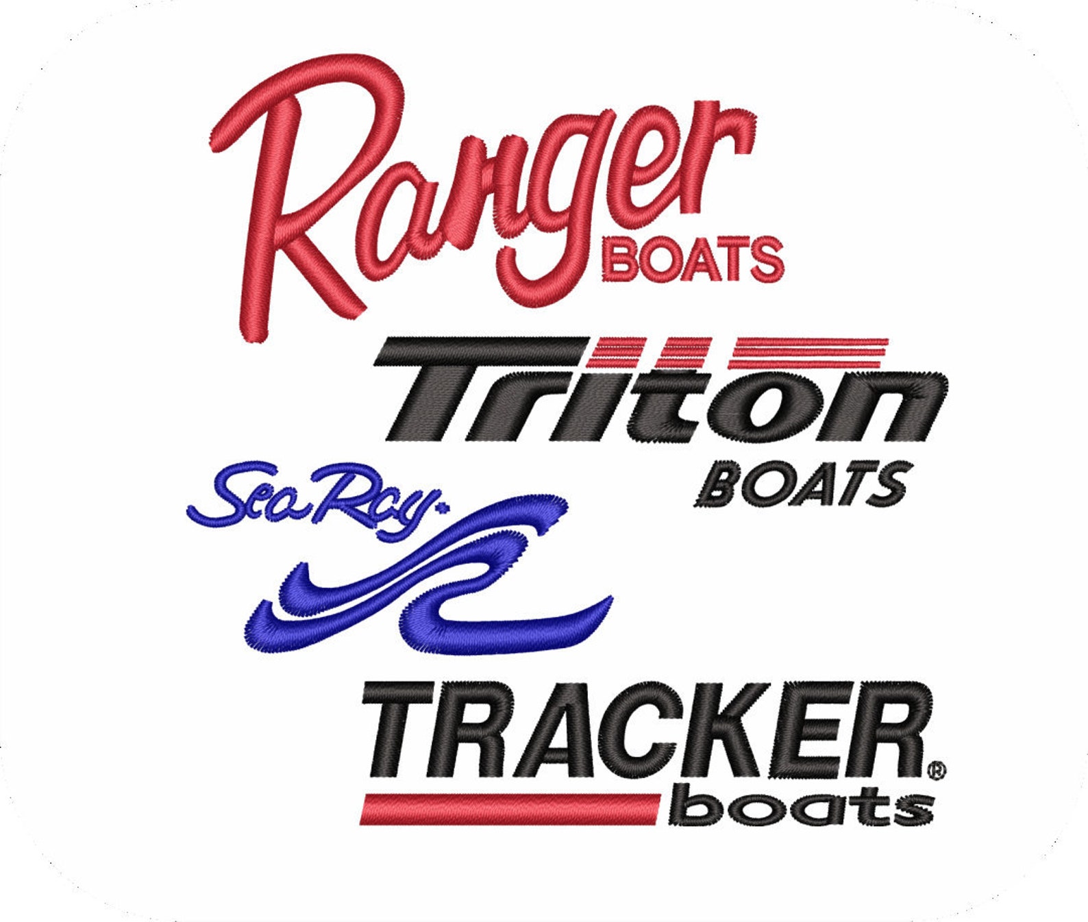 Boat Brands Machine Embroidery Designs Pack | Boating Manufacturer ...