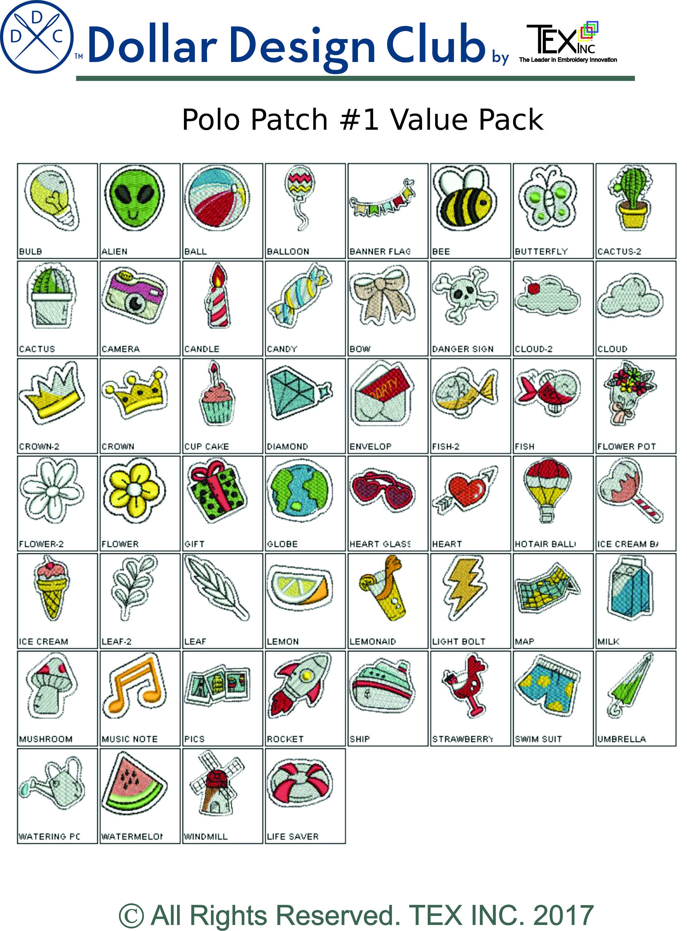 Polo Patch Embroidery Design Value Pack - Etsy