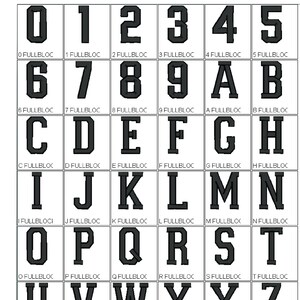 3D Foam Font Full Block 1 Color Value Pack - Etsy