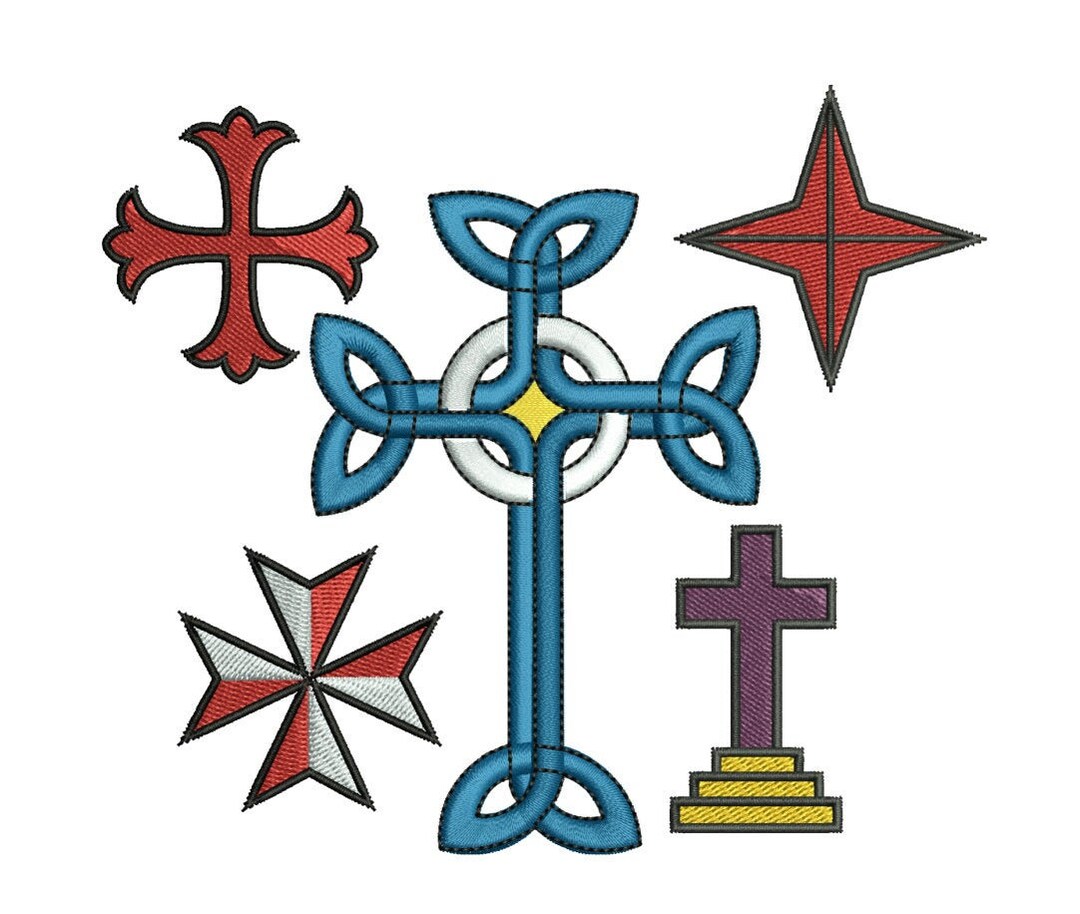 Crosses Machine Embroidery Designs Pack | Christian Religious Celtic ...