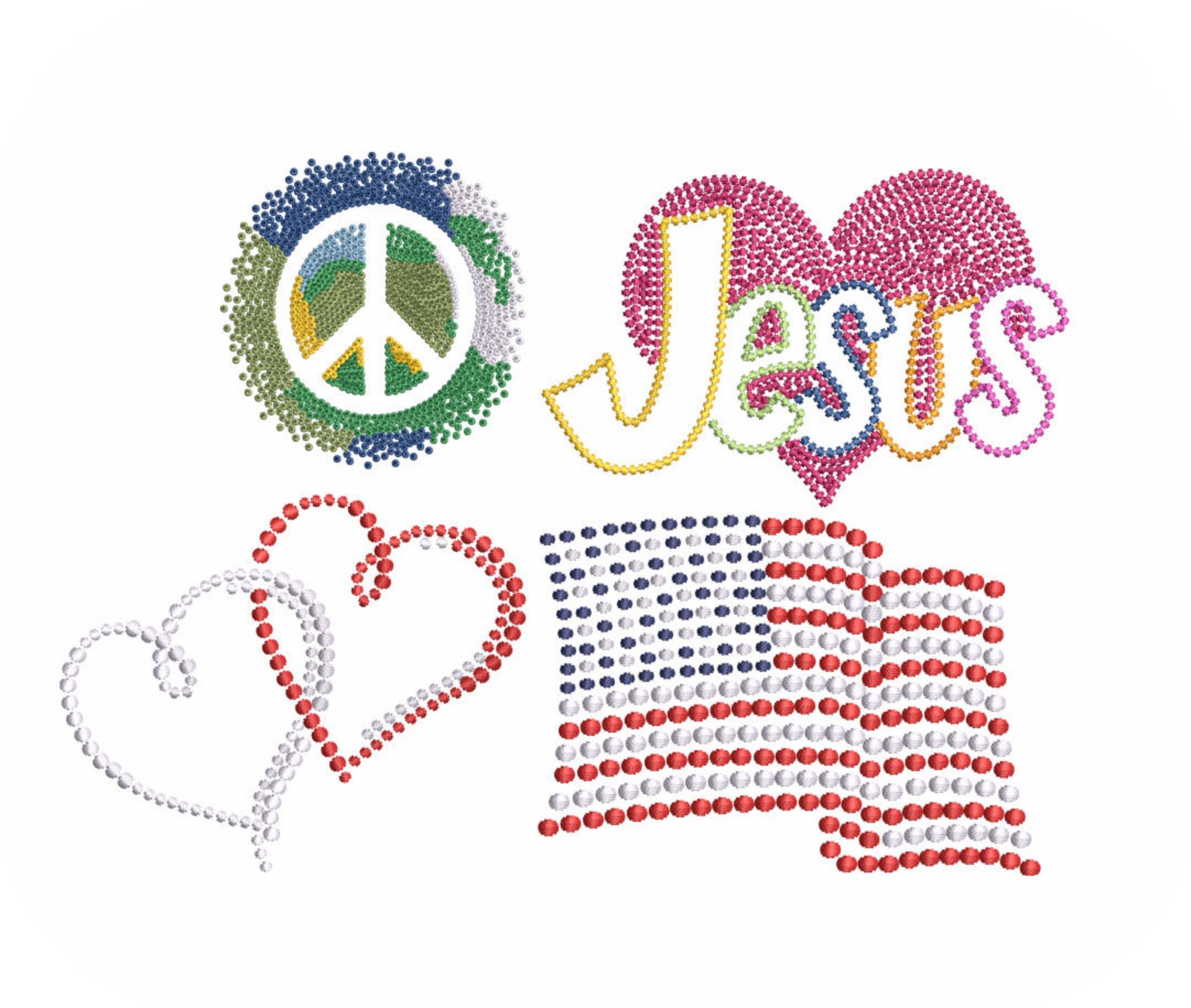 Bling Machine Embroidery Designs Pack | Rhinestone Glam Sparkle Designs ...