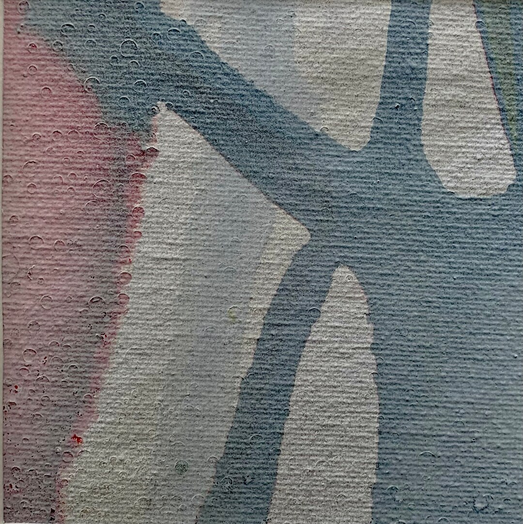 Original Mounted Abstract Painting on Canvas Paper. Beautiful Mixed ...