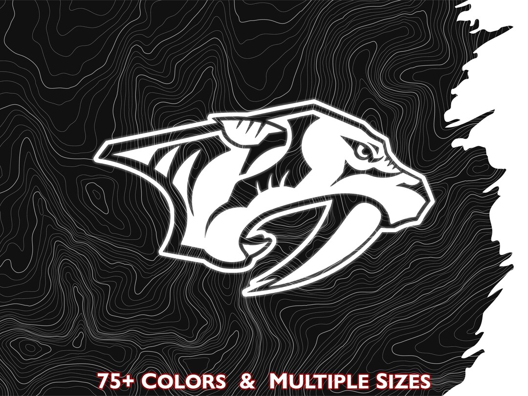 Nashville Predators Logo Vinyl Decal, Multiple Colors & Sizes ...