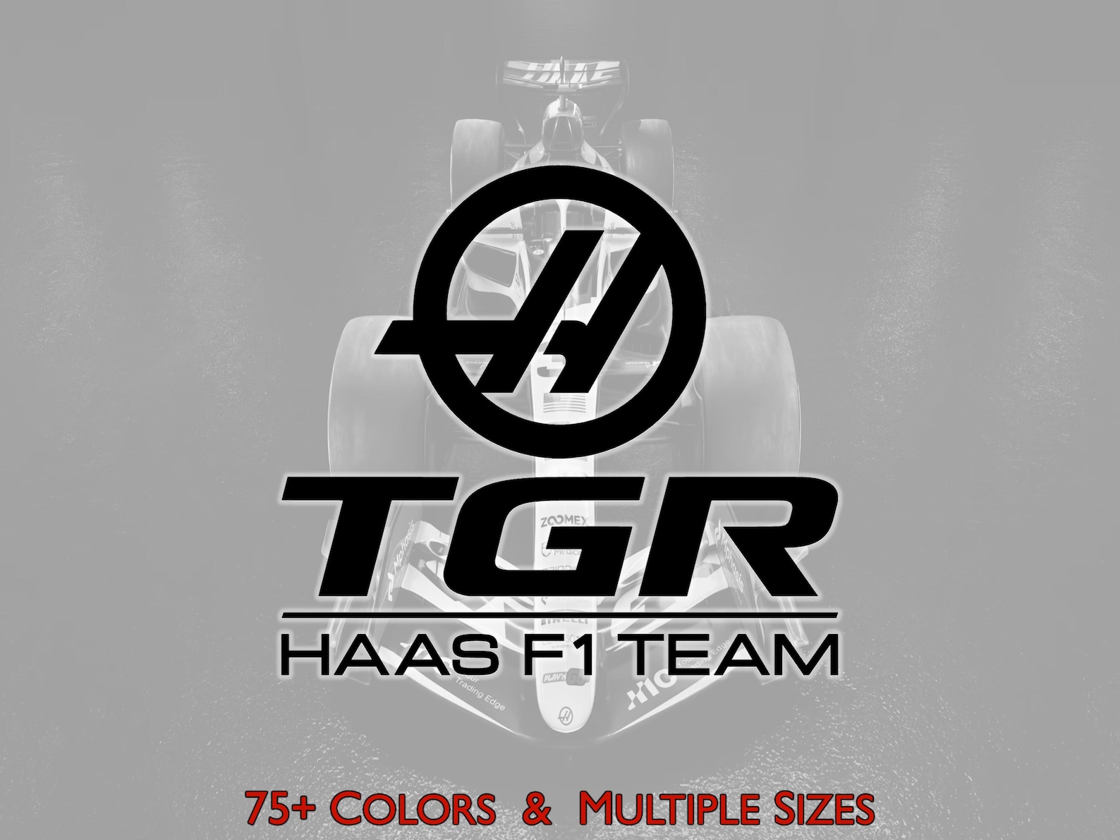 TGR Haas F1 Team Logo Vinyl Decal Sticker, Toyota, Formula 1 - Etsy