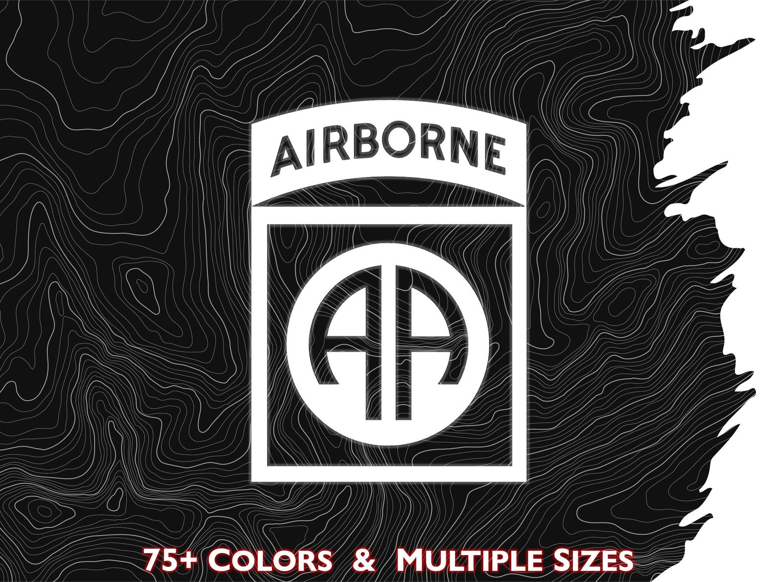 82nd Airborne Division Vinyl Patch Decal Sticker - US Army All-american ...