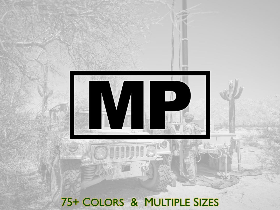 U.S. Army Military Police / MP Brassard Modern Era Vinyl Decal - Etsy