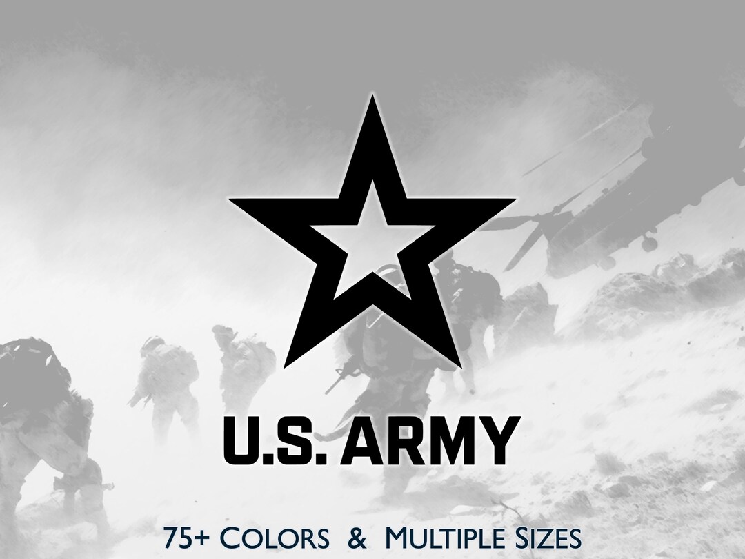 U.S. Army Logo Vinyl Decal Sticker, Be All That You Can Be, Hooah - Etsy