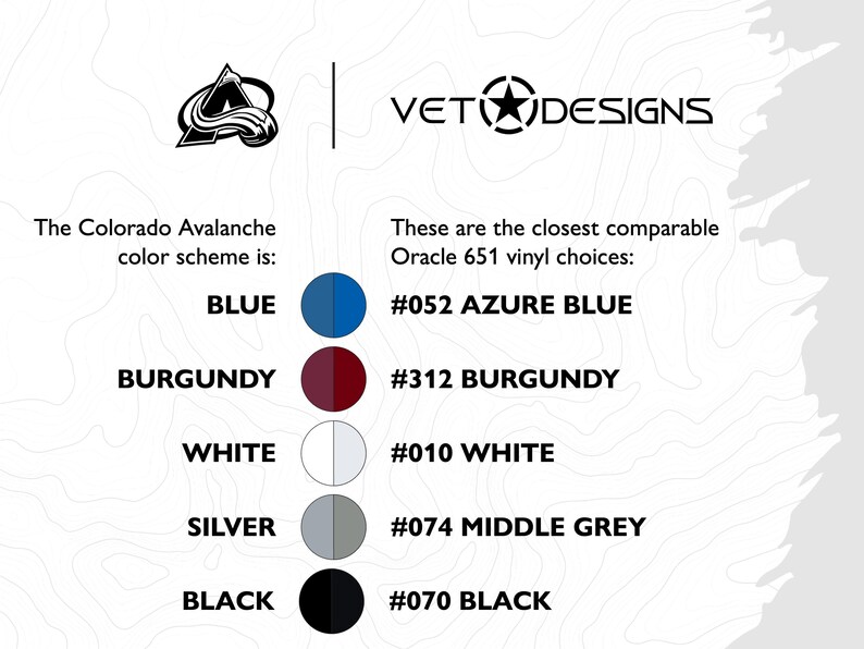 Colorado Avalanche Logo Vinyl Decal, Multiple Colors & Sizes, Denver ...