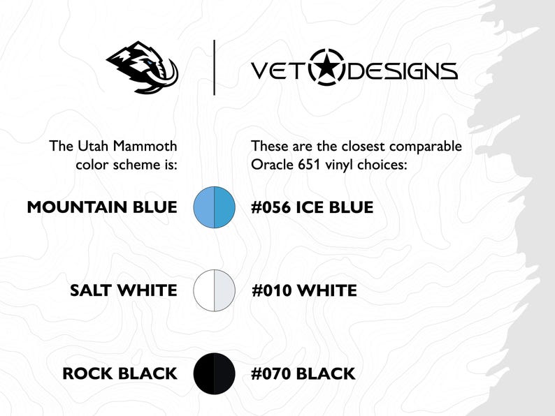 Utah Mammoth Logo Vinyl Decal, Multiple Colors & Sizes, Utah Hockey ...