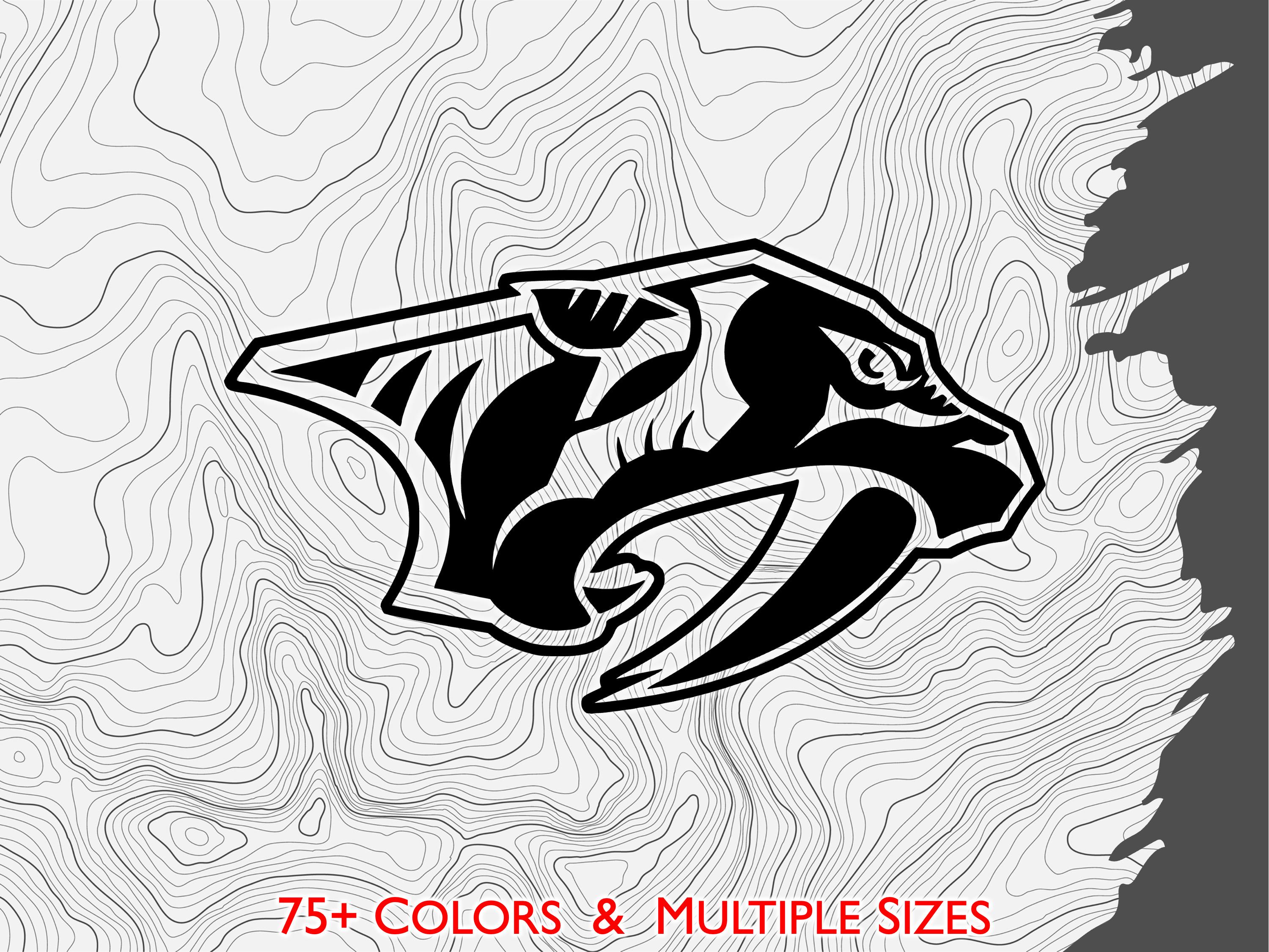Nashville Predators Logo Vinyl Decal, Multiple Colors & Sizes ...