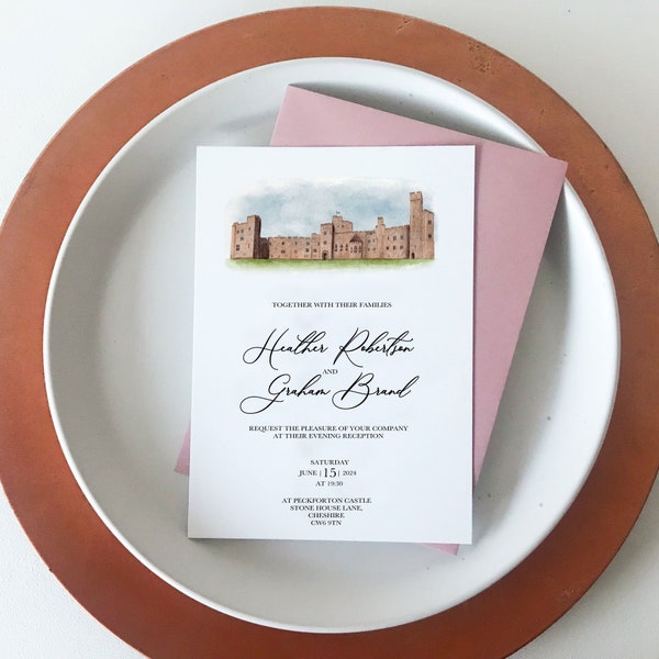 Wedding Invitation Castle - Etsy UK
