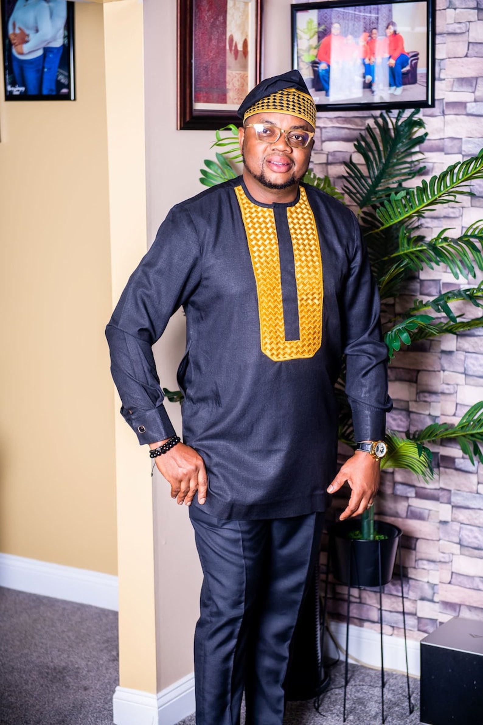 African Men's Wedding Native Suit/2 Pieces African Men Dansiki Wear ...