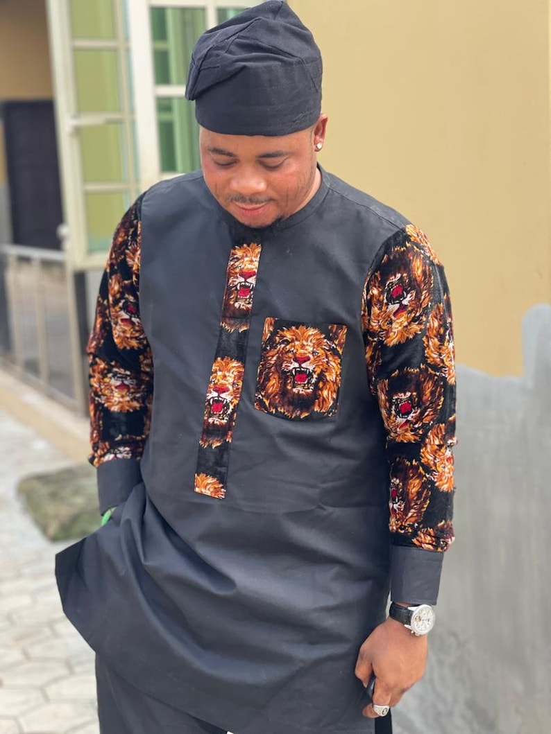 Isiagu Igbo Outfit/african Men Ethnic Clothing/ African Men Igbo ...