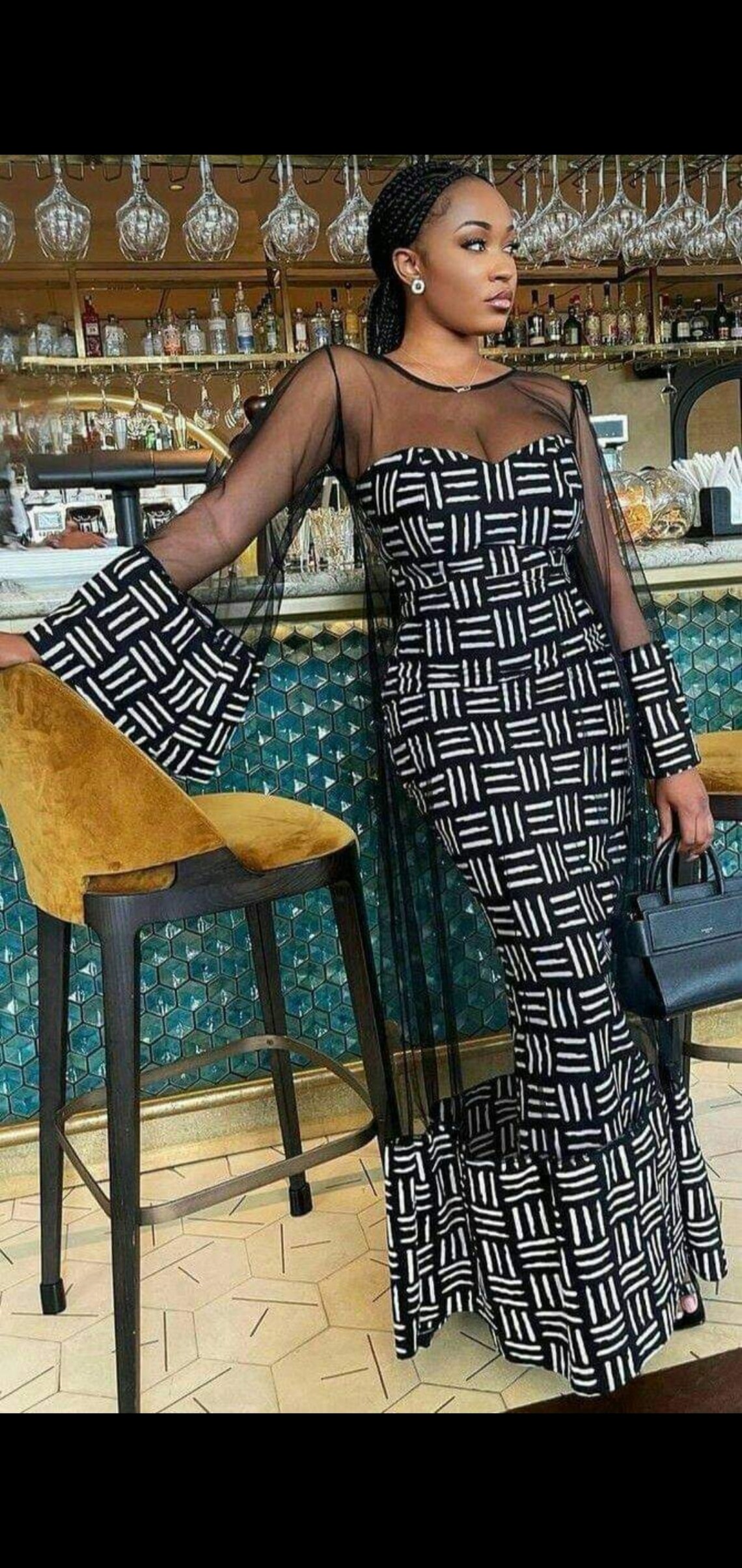 Ashabi Classic African Women Laced Gown/african Women Gown With Back ...