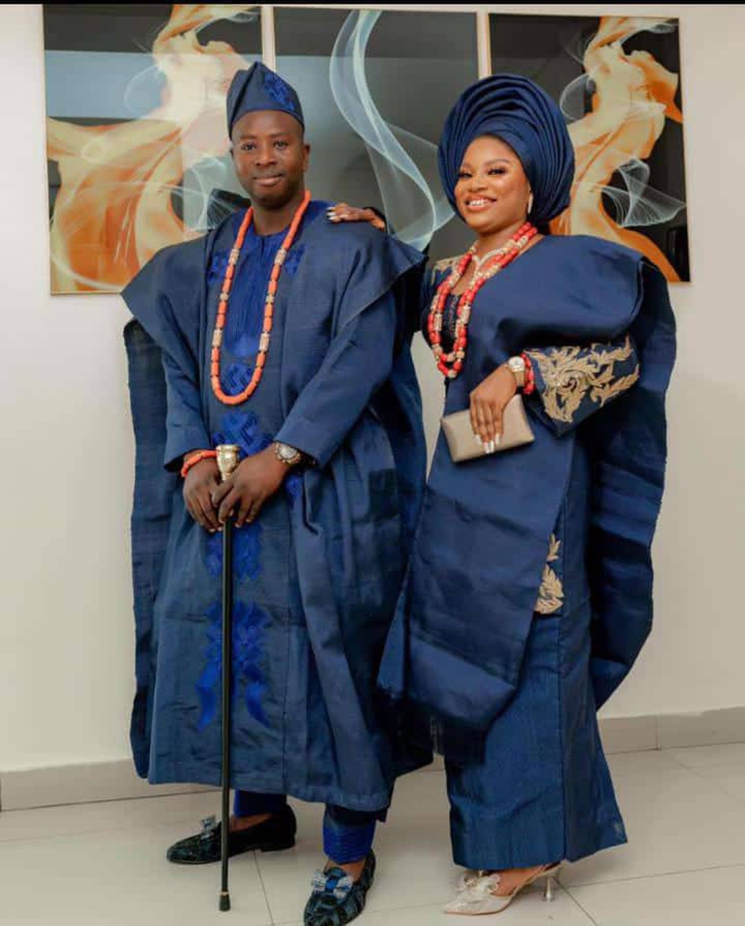 African Couples Matching Wedding Outfits,african Wedding Engagement ...