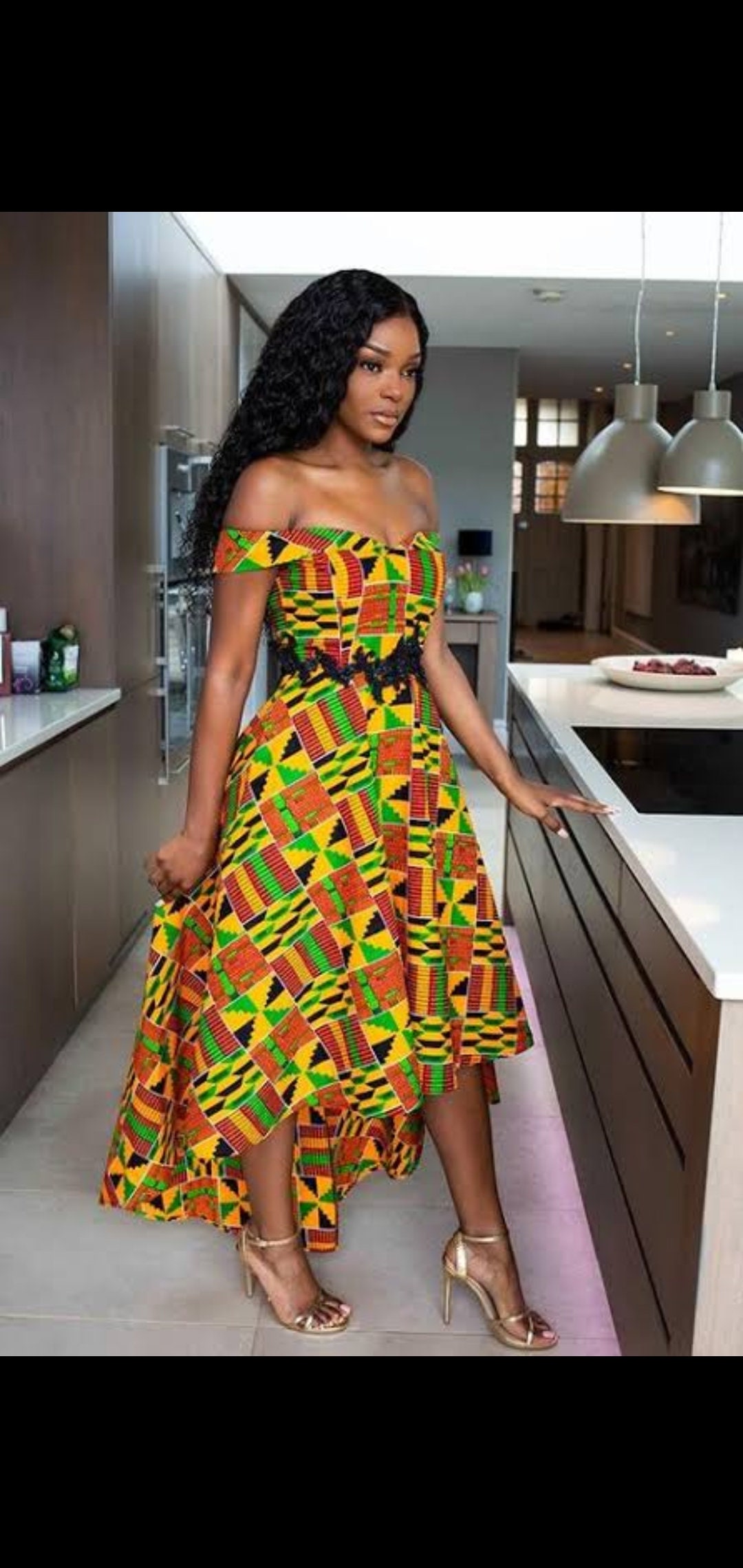 Ashabi Classic African Ankara Attire/african Women African Print Gown ...