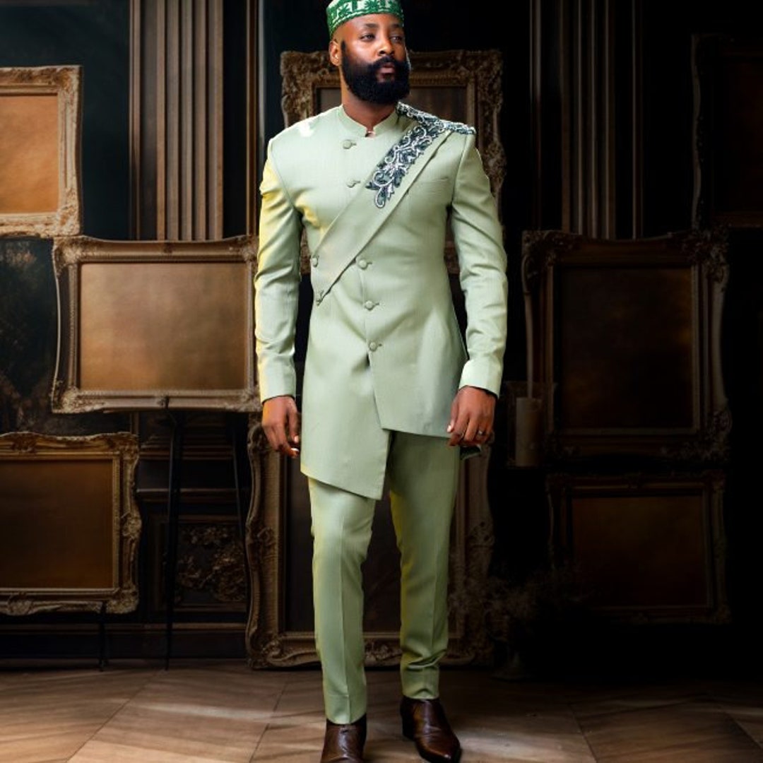 Musa African Men's Clothing / Wedding Suit/dashiki / African Men's ...