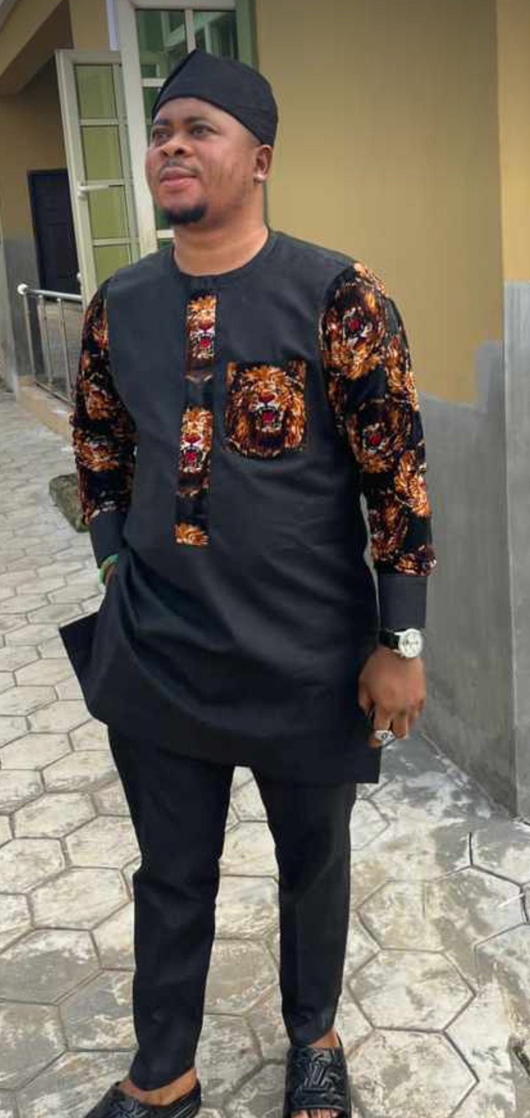 Isiagu Igbo Outfit/african Men Ethnic Clothing/ African Men Igbo ...