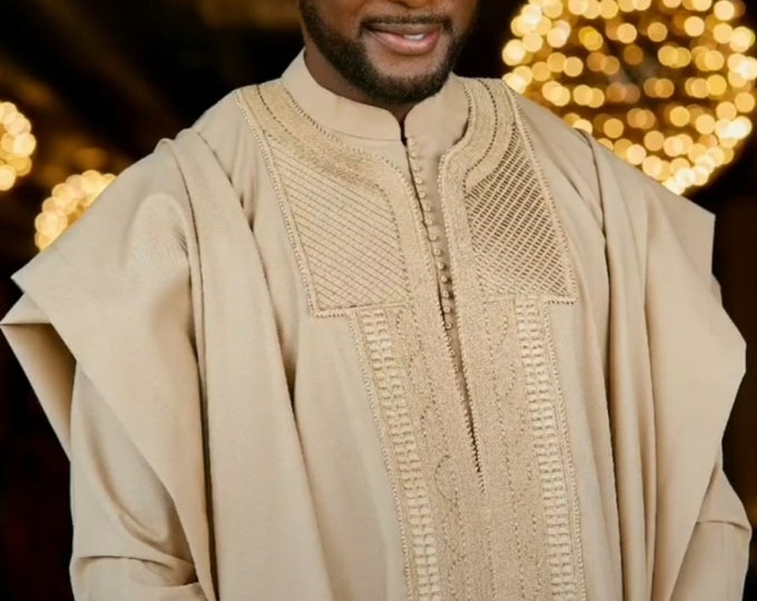 AGBADA for Men, African AGBADA, African Wedding Suit, Groomsmen Suit ...