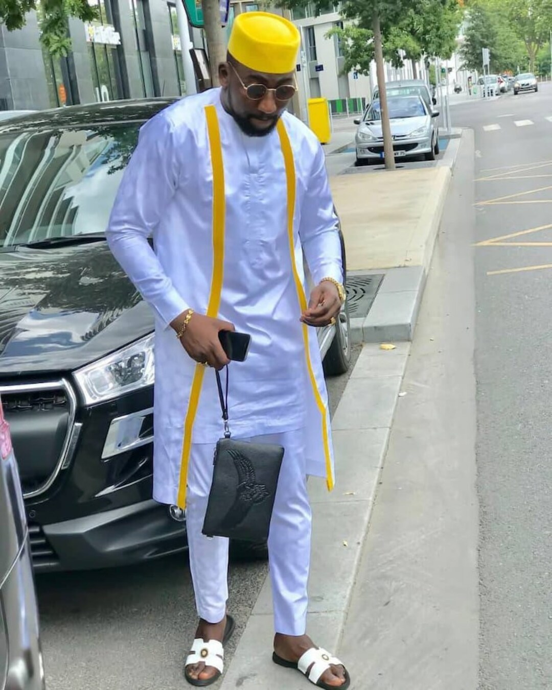 African Men Suit, 2 Peicecs Men Kaftan, Men Dress, African Men Clothing ...