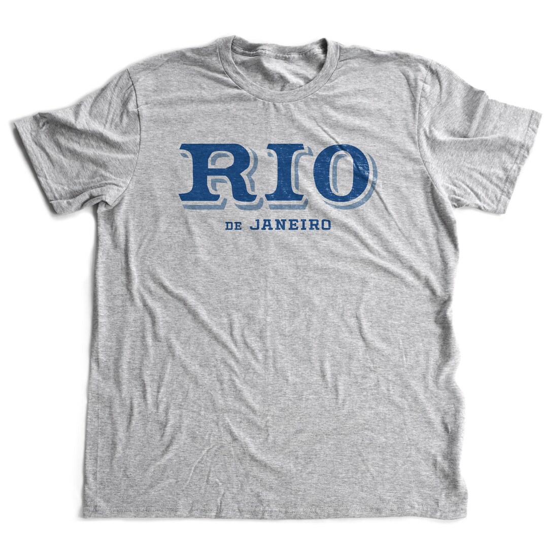 Rio De Janeiro Shadowfont — Retro | Vintage-inspired Premium Unisex T ...