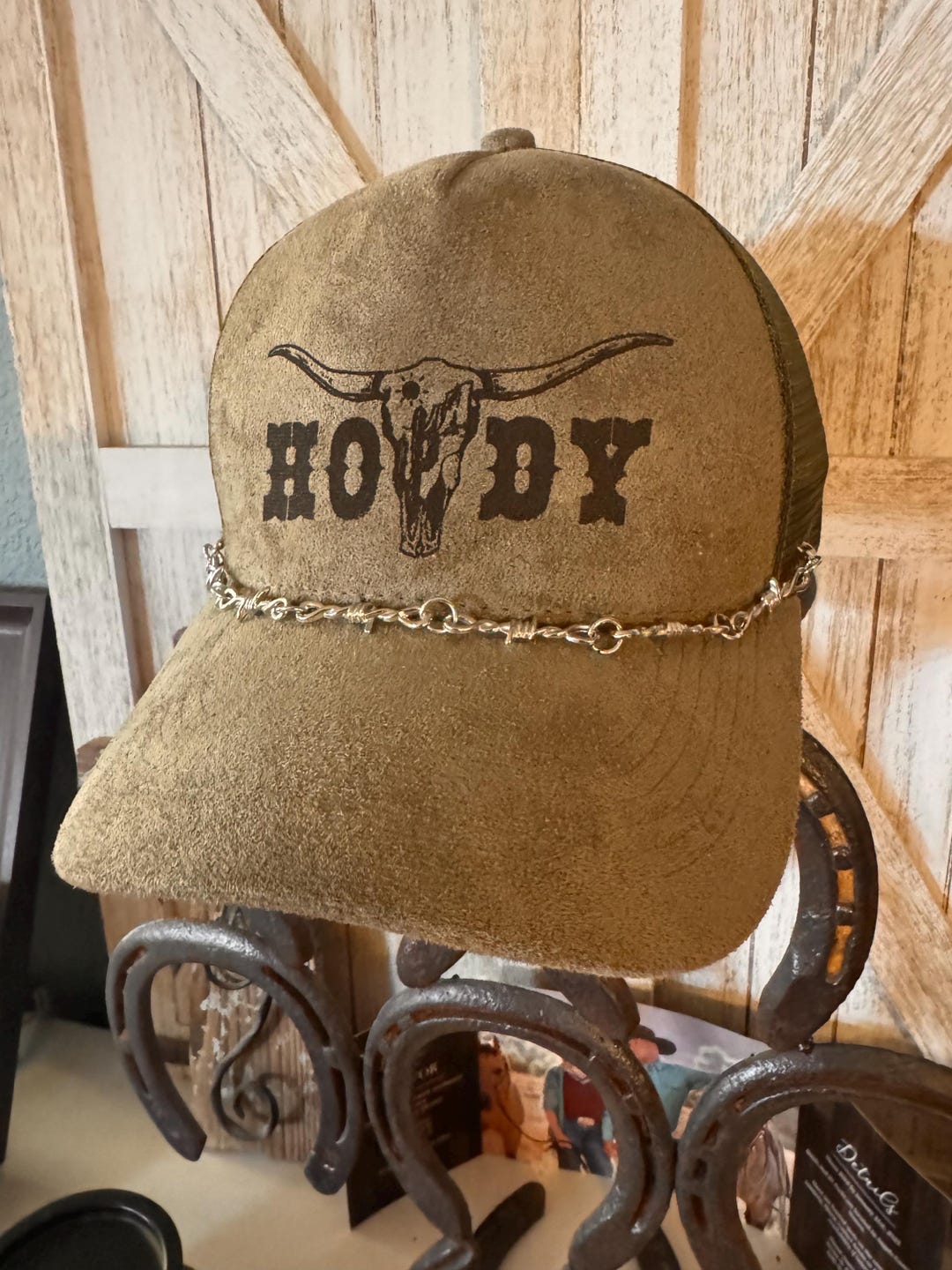 Hand Burned Longhorn Suede Ball Cap | Custom Western Hat - Etsy
