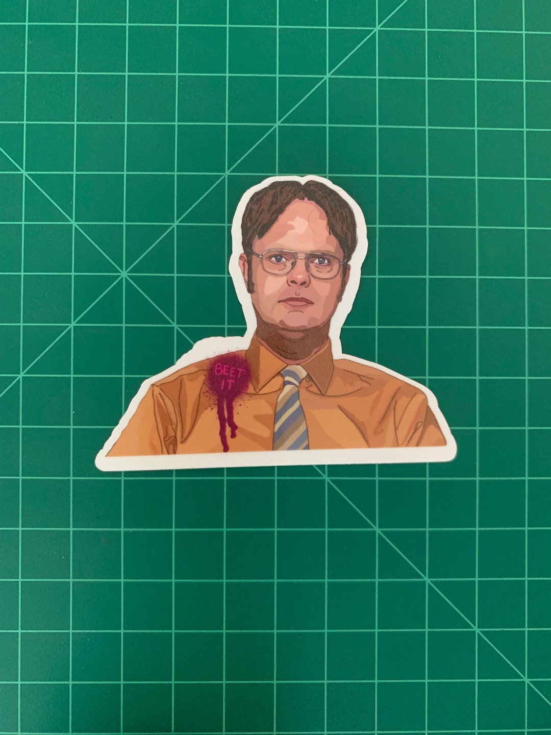 Dwight Schrute | Beet It Vinyl Sticker - Etsy