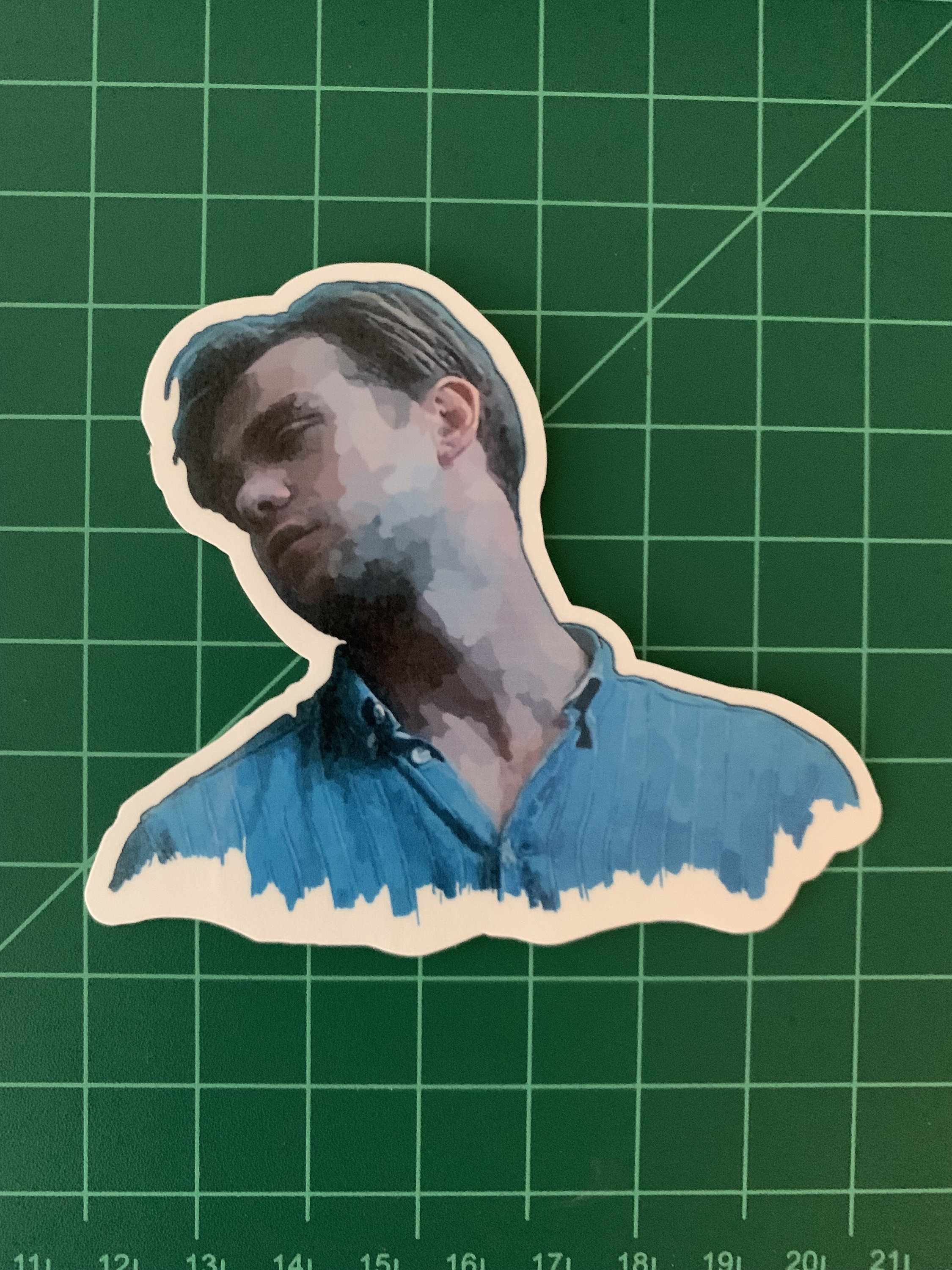 One Day Dexter Mayhew Vinyl Sticker - Etsy
