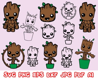 Baby Groot Clip Art | Etsy