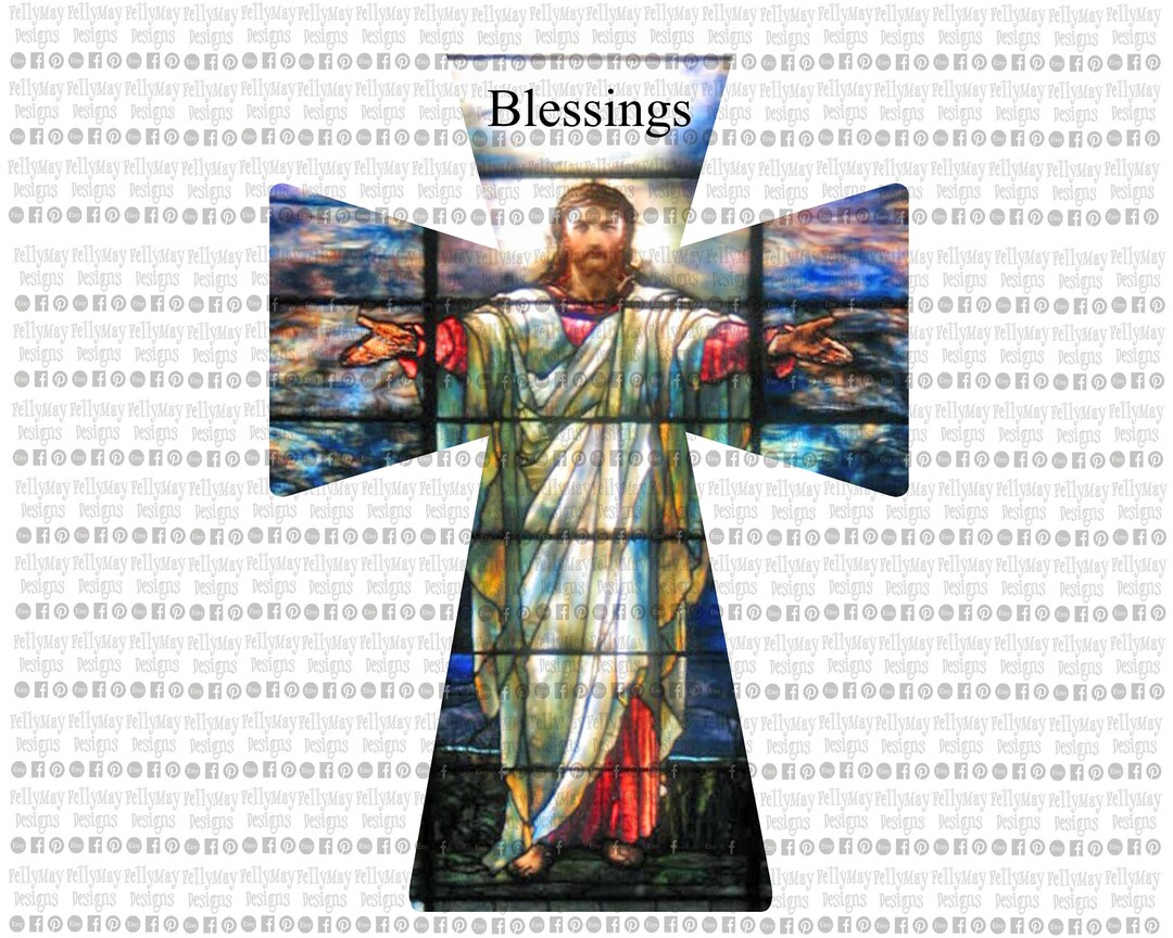 Jesus on Cross Patee DESIGN ONLY - Etsy