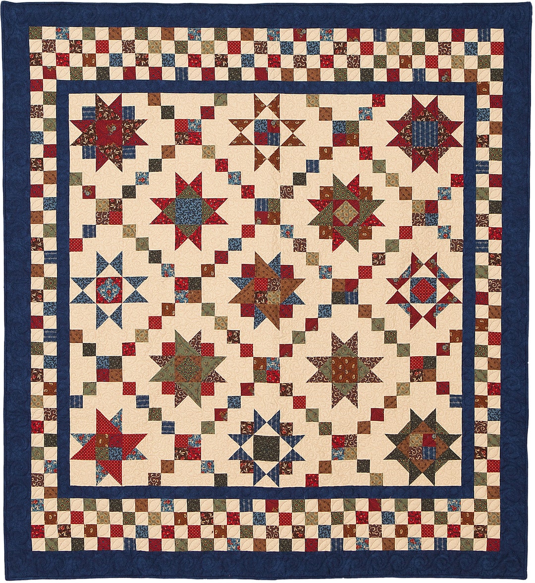 Checkerboard Stars Quilt Pattern PDF - Etsy