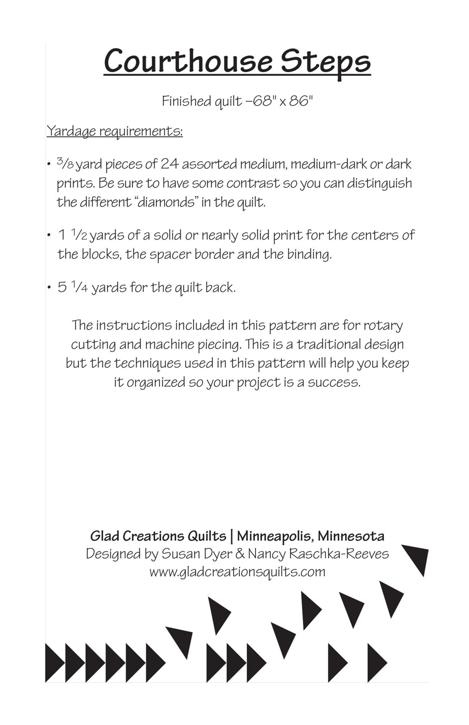 Courthouse Steps Quilt Pattern PDF - Etsy