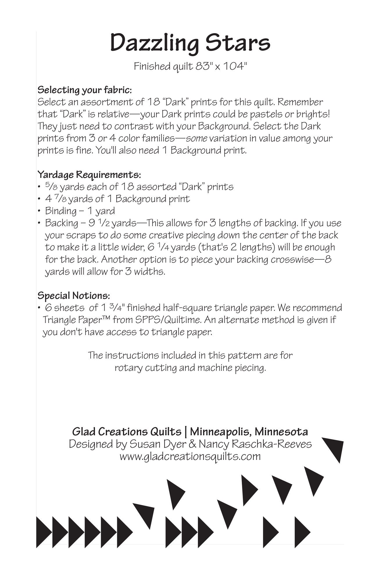 Dazzling Stars Quilt Pattern PDF - Etsy