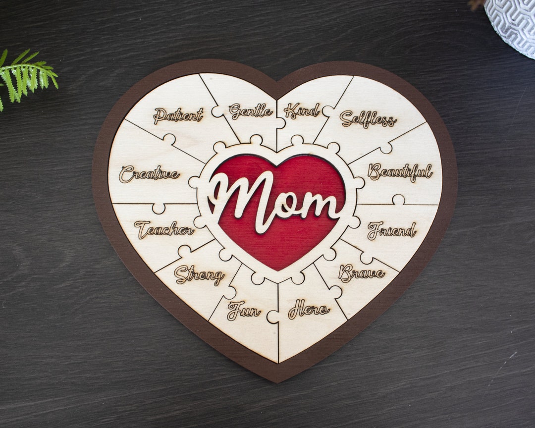Mom Gifts Puzzle | Mother's Day | Wooden Gift - Etsy
