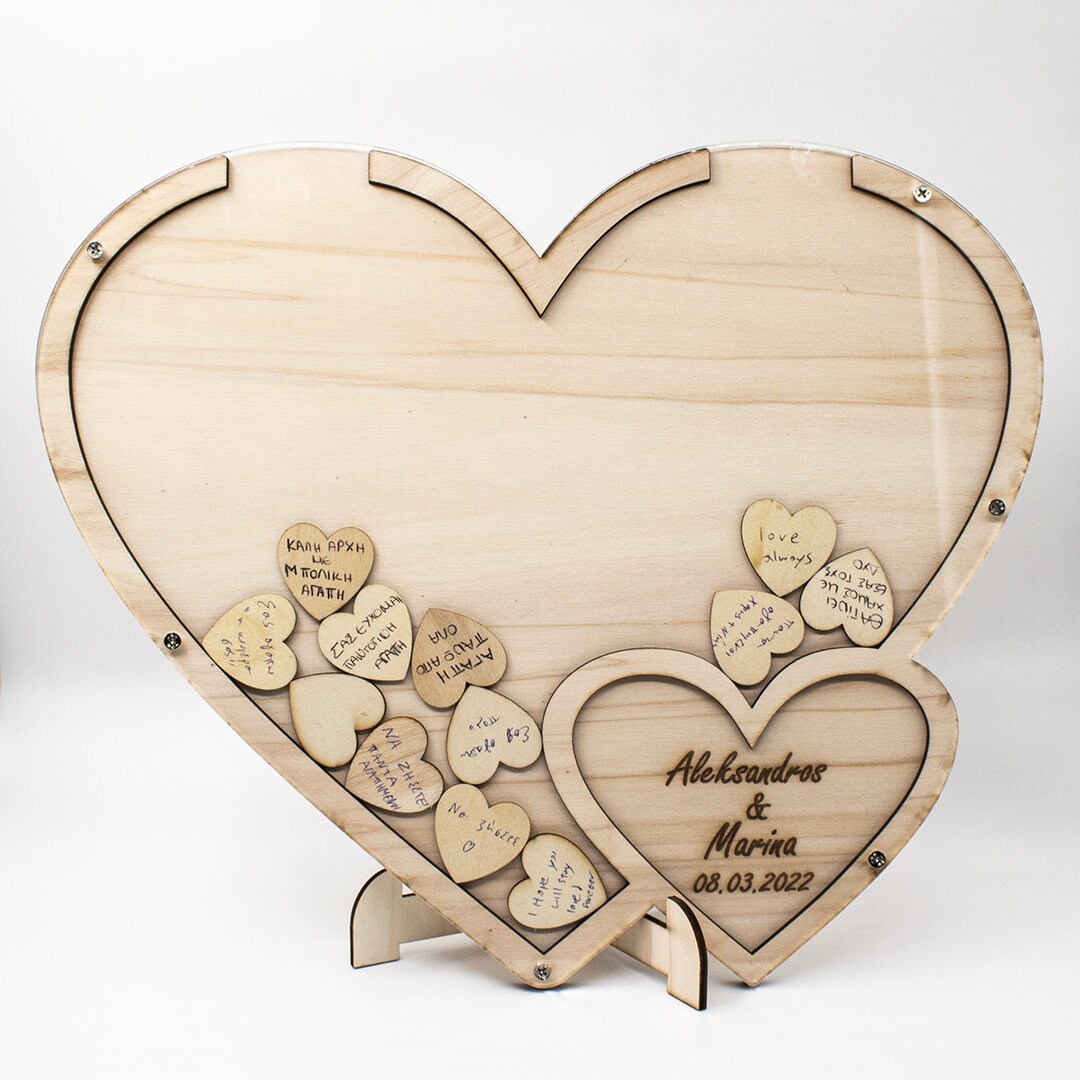 Custom Wooden Guest Wish Book | Wedding | Wish Book | Personalize - Etsy